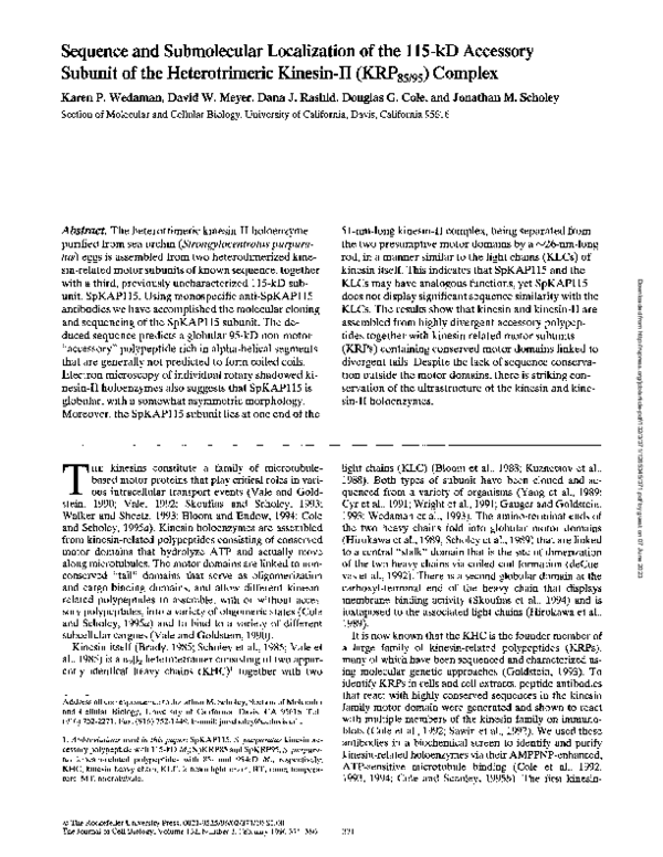 (PDF) Sequence and submolecular localization of the 115-kD accessory subunit of the ...