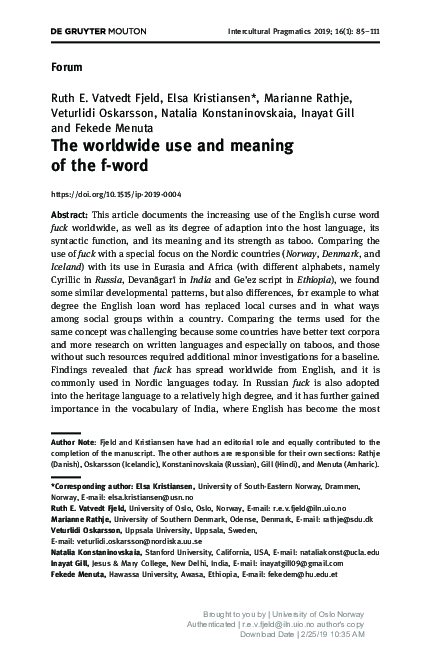 (PDF) Intercultural Pragmatics | Marianne Rathje - Academia.edu