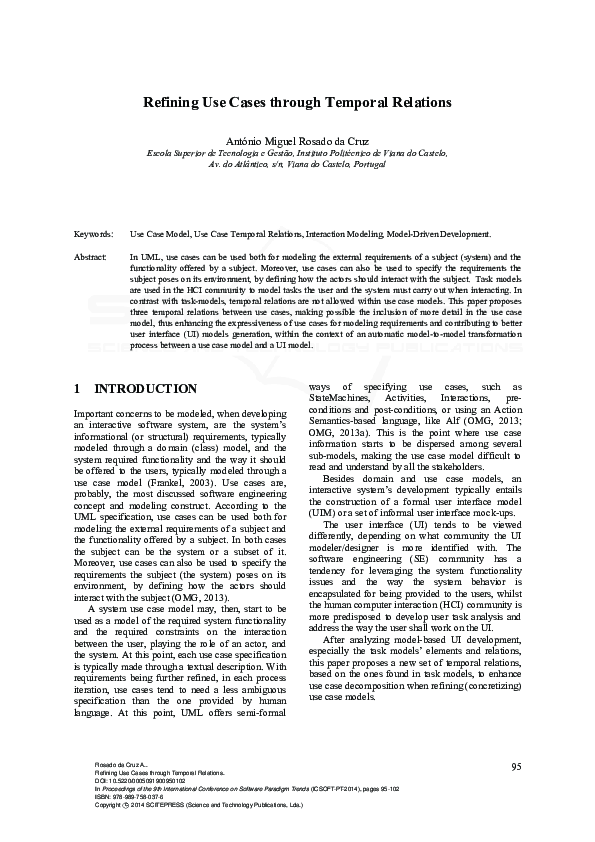 (PDF) Refining Use Cases through Temporal Relations