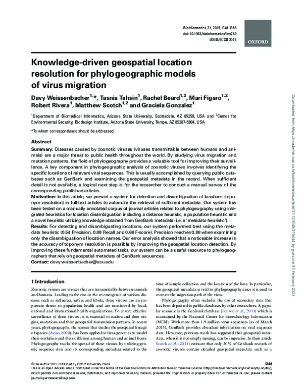 (PDF) Knowledge-driven geospatial location resolution for phylogeographic models of virus ...