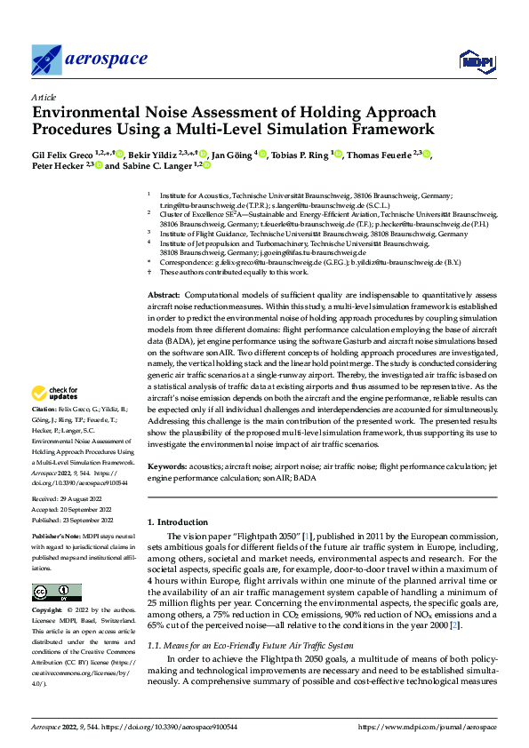 (PDF) Environmental Noise Assessment of Holding Approach Procedures Using a Multi-Level ...