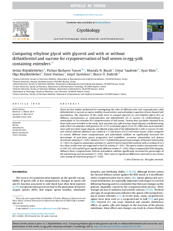 (PDF) Comparing ethylene glycol with glycerol and with or without ...