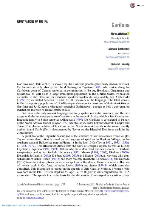 (PDF) Garifuna