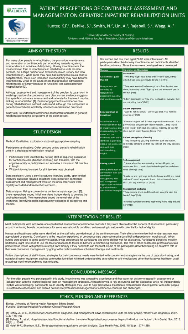(PDF) Patient perceptions of continence assessment and management on ...