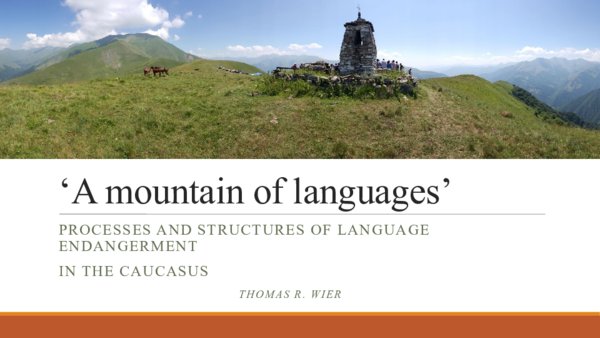 (PPT) "A mountain of languages" - structures and processes of language ...