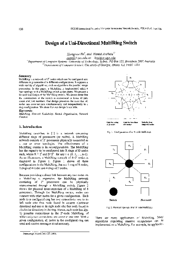 (PDF) Design of a Uni-Directional MultiRing Switch