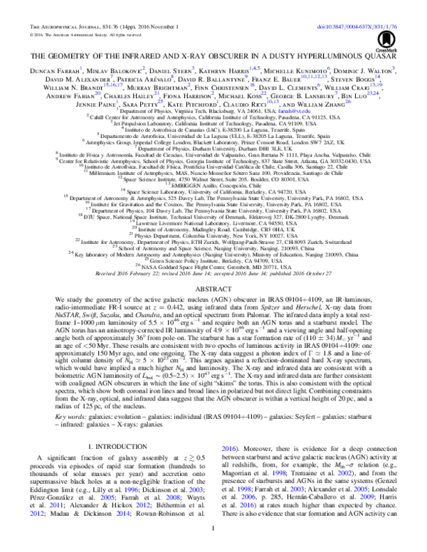 (PDF) The Geometry of the Infrared and X-Ray Obscurer in a Dusty ...