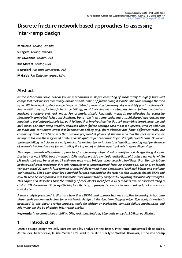 (PDF) Discrete fracture network based approaches to assessing inter ...