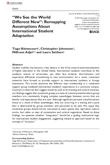(PDF) “We See the World Different Now”: Remapping Assumptions About ...
