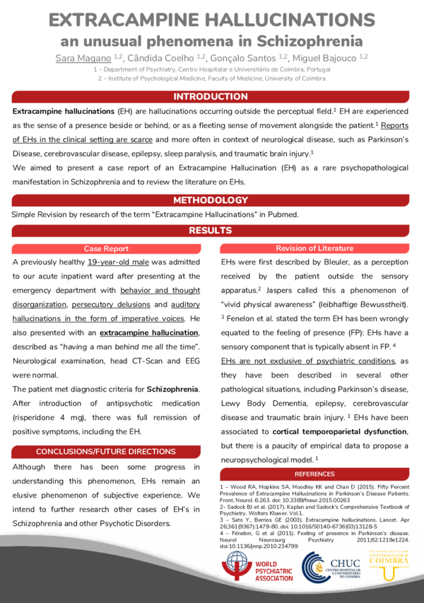 (PDF) Extracampine Hallucinations: An Unusual Phenomena in Schizophrenia
