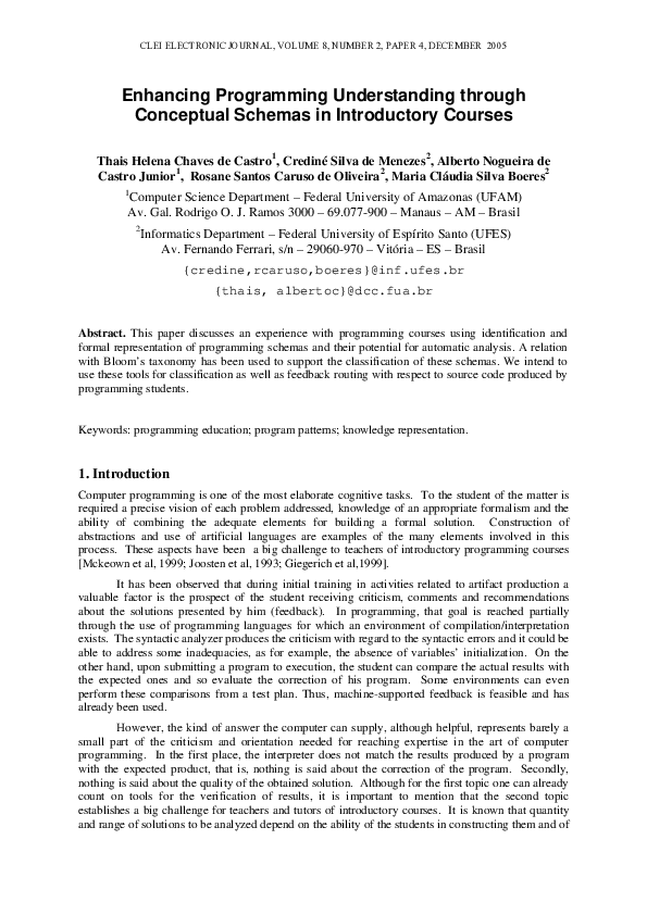 (PDF) Enhancing Programming Understanding through Conceptual Schemas in Introductory Courses ...