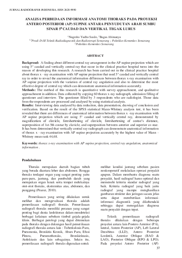 (PDF) Analisa Perbedaan Informasi Anatomi Thoraks Pada Proyeksi Antero ...