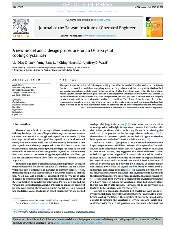 (PDF) A new model and a design procedure for an Oslo-Krystal cooling ...