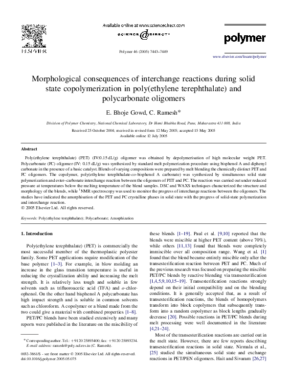 (PDF) Morphological consequences of interchange reactions during solid ...
