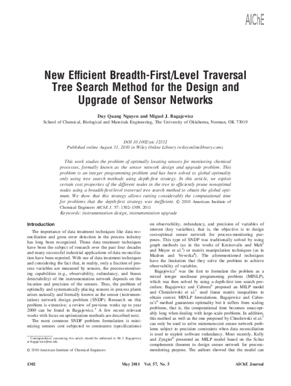 (PDF) New efficient breadth-first/level traversal tree search method for the design and upgrade ...