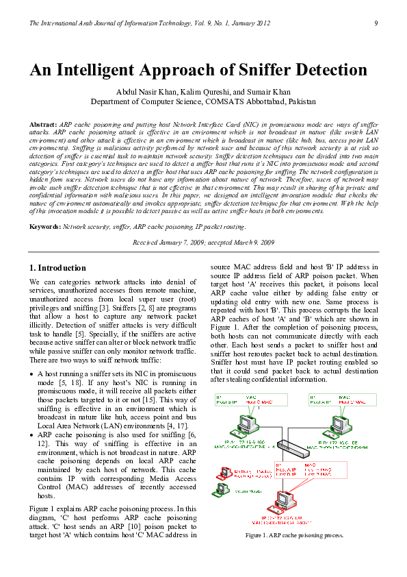 (PDF) An intelligent approach of sniffer detection
