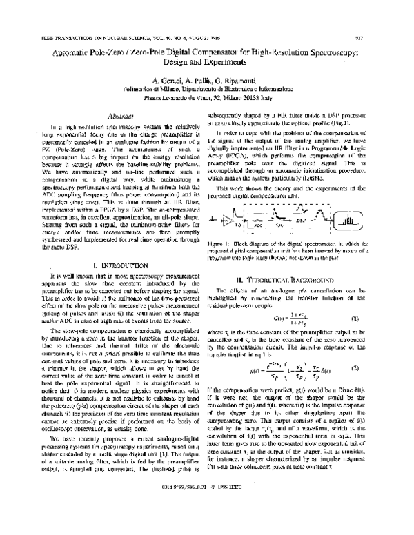 Pdf Automatic Pole Zerozero Pole Digital Compensator For High 6411