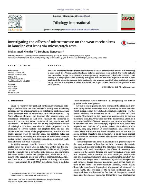 (PDF) Investigating the effects of microstructure on the wear ...