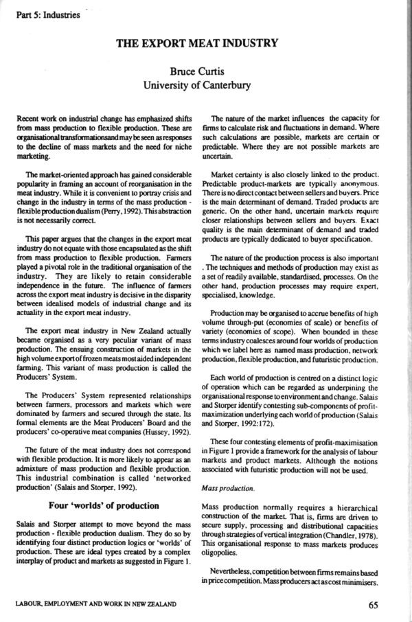 (PDF) The Export Meat Industry