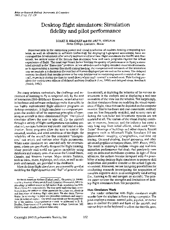 (PDF) Desktop Flight Simulators and Pilot Performance (PDF) Desktop Flight Simulators and Pilot Performance