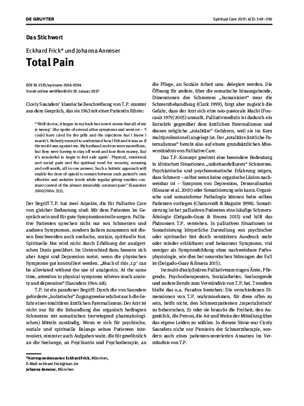 (PDF) Total Pain