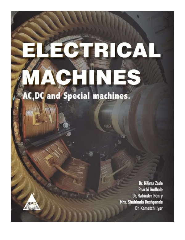 (PDF) Electrical Machines (AC, DC and Special Machines)