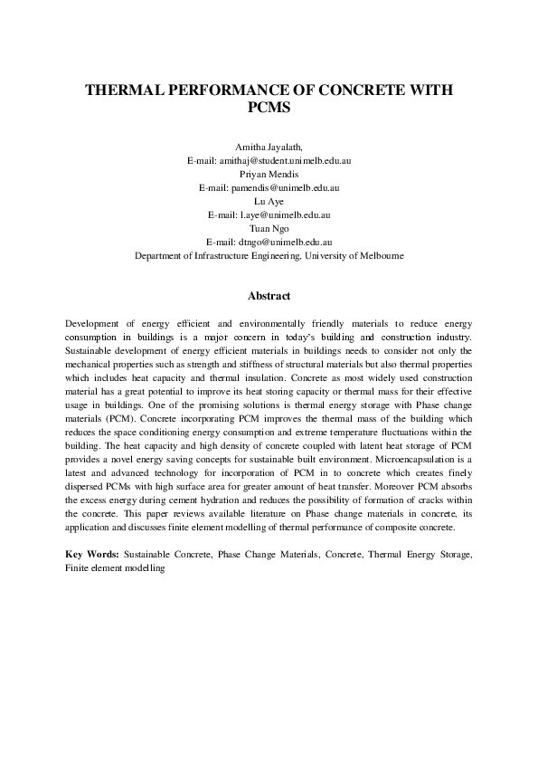 (PDF) Enhancing Concrete Thermal Performance with PCM