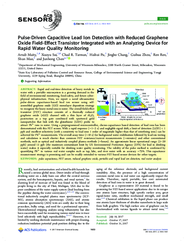 (PDF) Pulse-Driven Capacitive Lead Ion Detection with Reduced Graphene ...