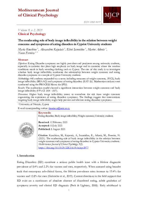 (PDF) The moderating role of body image inflexibility in the relation ...