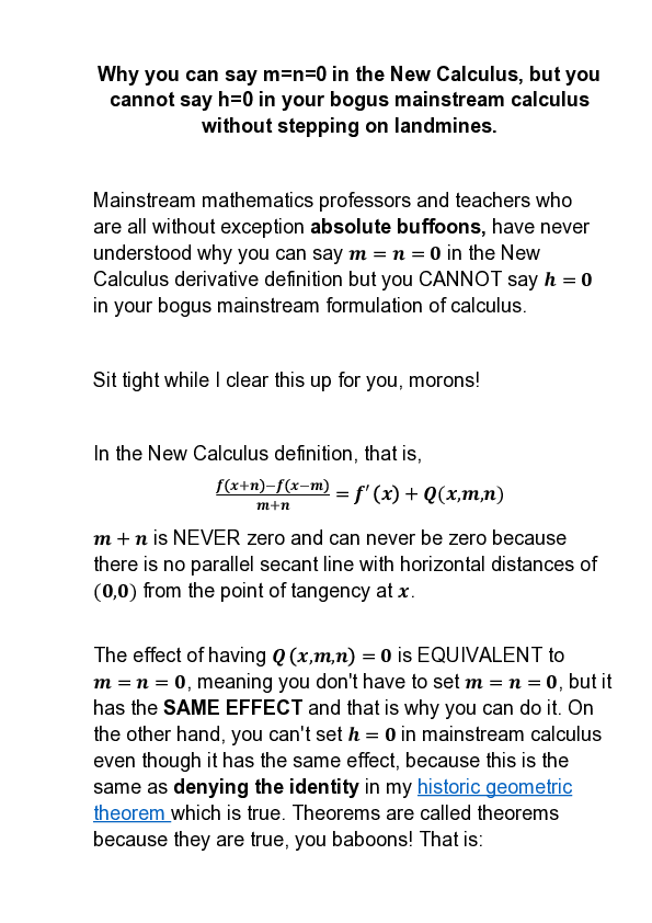 (PDF) Why you can say m=n=0 in the New Calculus, but you cannot say h=0 ...