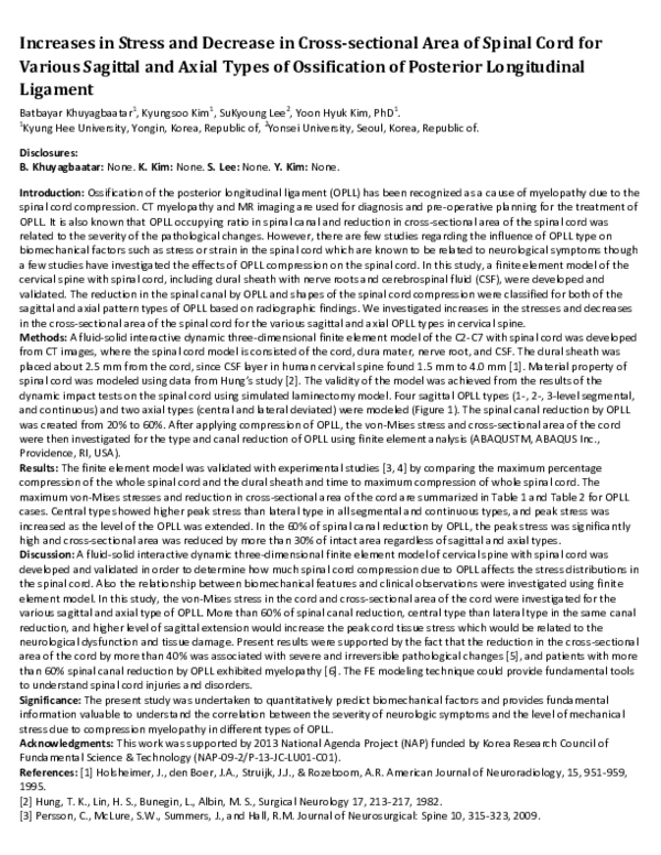 (PDF) Increases in Stress and Decrease in Cross-sectional Area of ...
