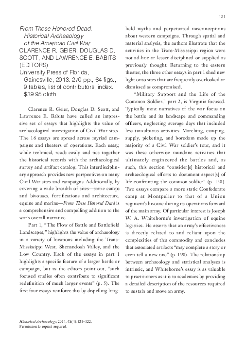 (PDF) From These Honored Dead