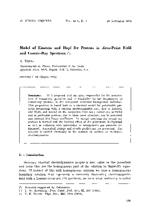 (PDF) Model of Einstein and Hopf for protons in zero-point field and ...