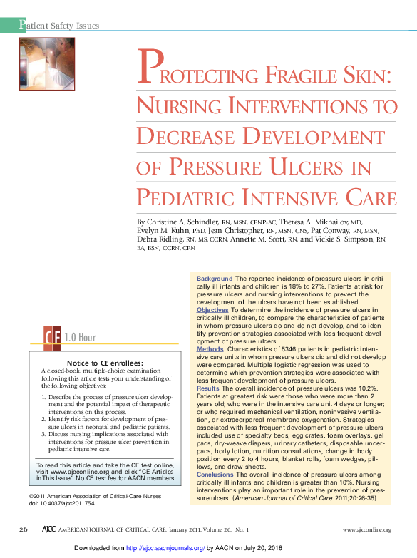 (PDF) Protecting Fragile Skin: Nursing Interventions to Decrease ...