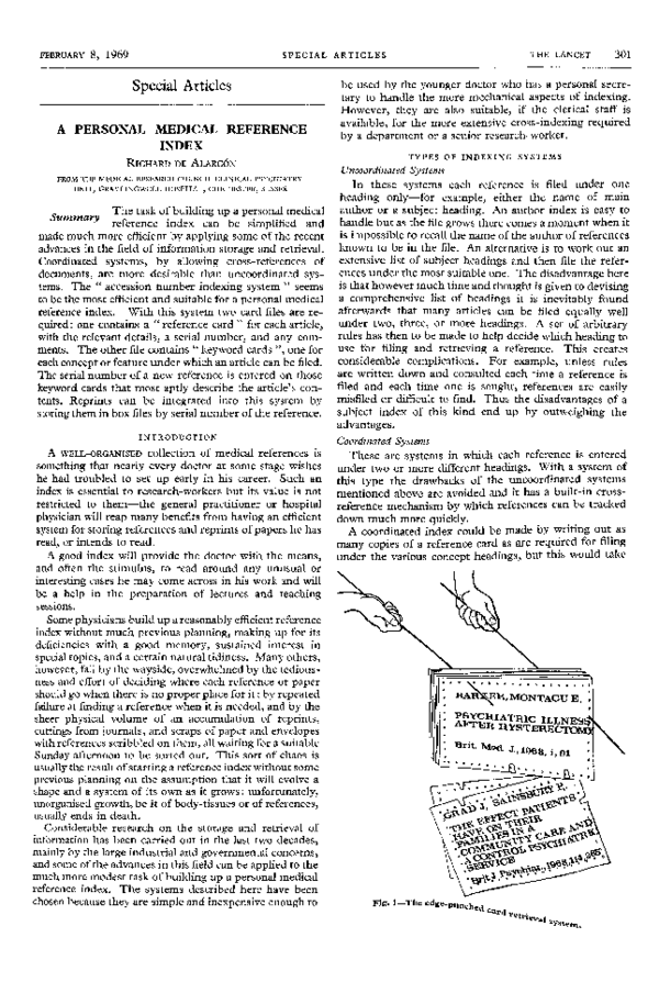 (PDF) A Personal Medical Reference Index