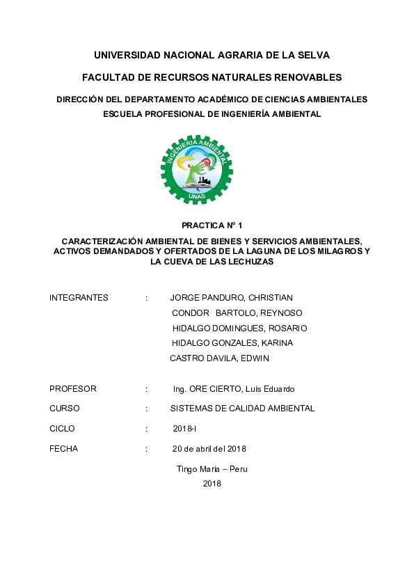 (DOC) Practica 1 calidad