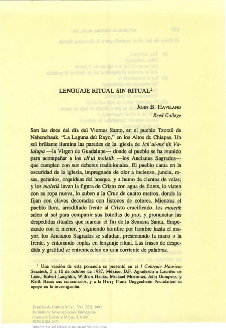 (PDF) Lenguaje ritual sin ritual