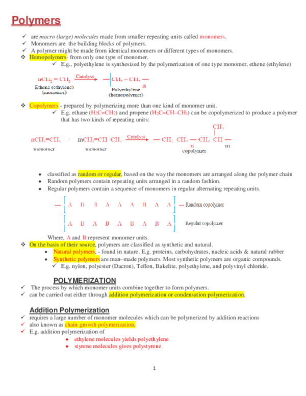 (PDF) Polymers