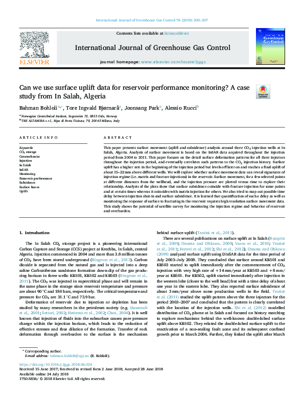 (PDF) Can we use surface uplift data for reservoir performance ...