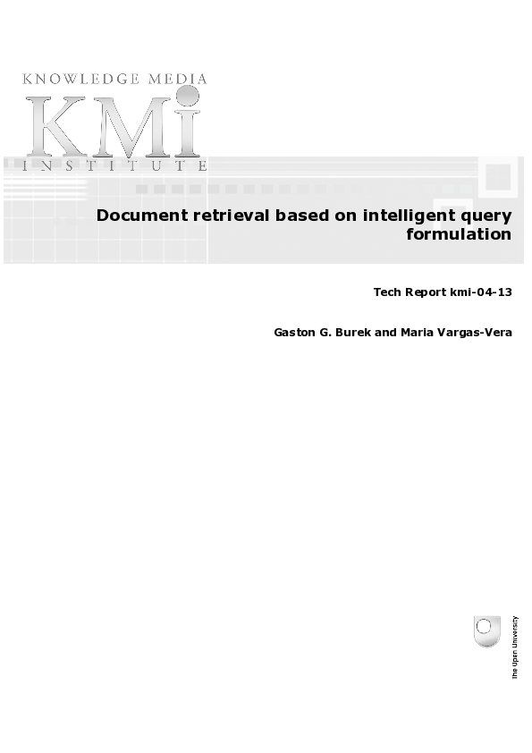 Pdf Document Retrieval Based On Intelligent Query Formulation 5013