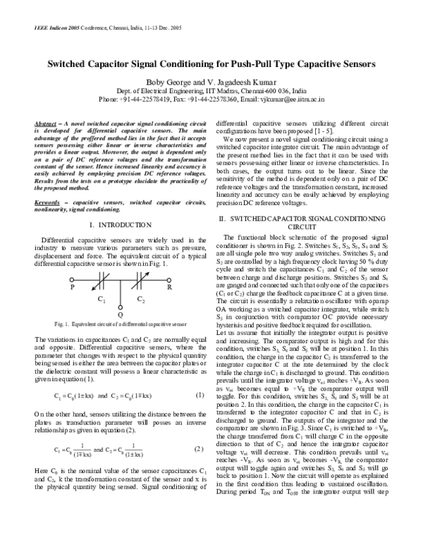 (PDF) Switched Capacitor Signal Conditioning for Push-Pull Type ...