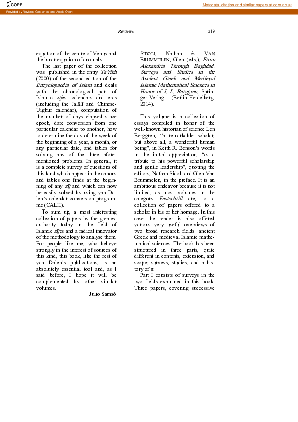 (PDF) SIDOLI, Nathan & VAN BRUMMELEN, Glen (eds.), From Alexandria ...