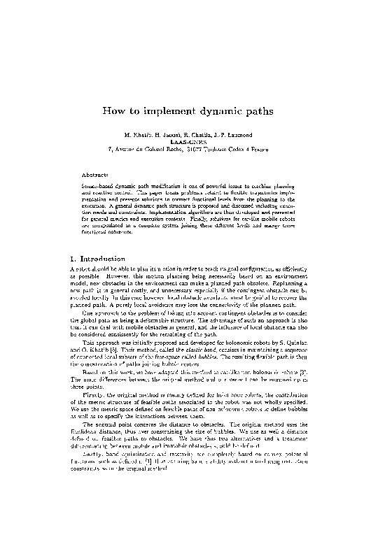 (PDF) How to implement dynamic paths