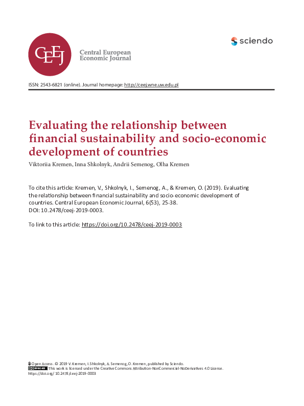 (PDF) Evaluating the Relationship Between Financial Sustainability and ...