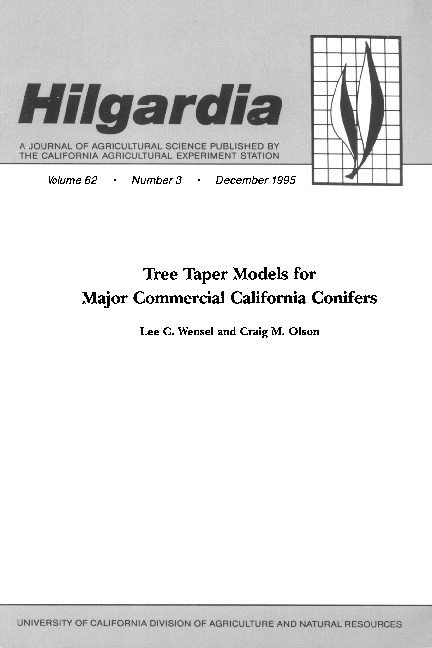 (PDF) Tree Taper Model Volume Equations: II. Tree Taper Models for ...
