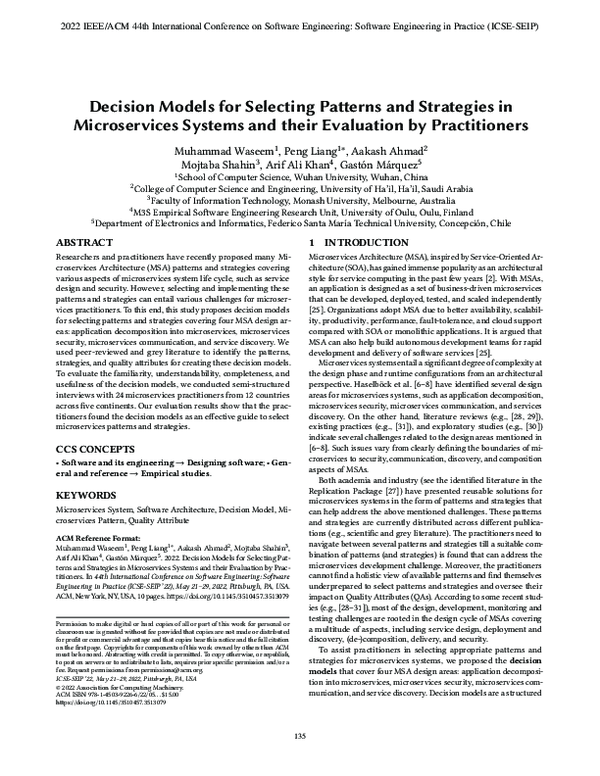 (PDF) Decision Models for Selecting Patterns and Strategies in ...