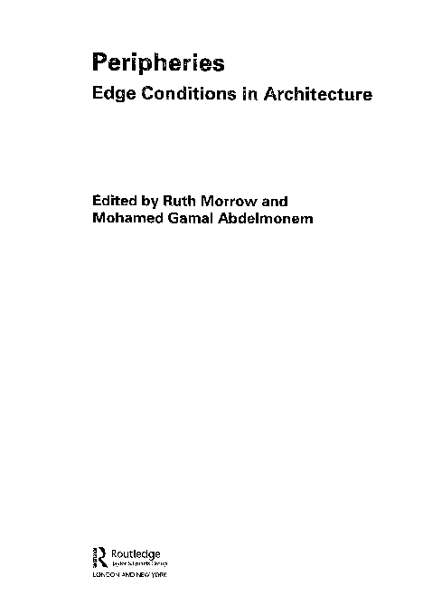 (PDF) Peripheries: Edge conditions in architecture