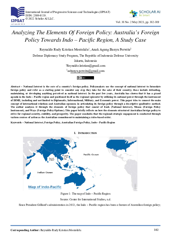 (PDF) Analyzing The Elements Of Foreign Policy: Australia's Foreign ...