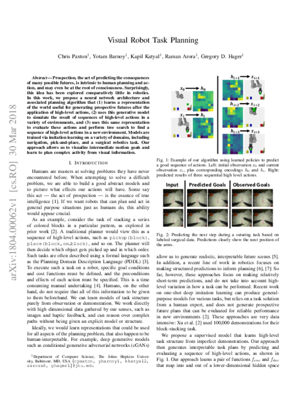 (PDF) Visual Robot Task Planning