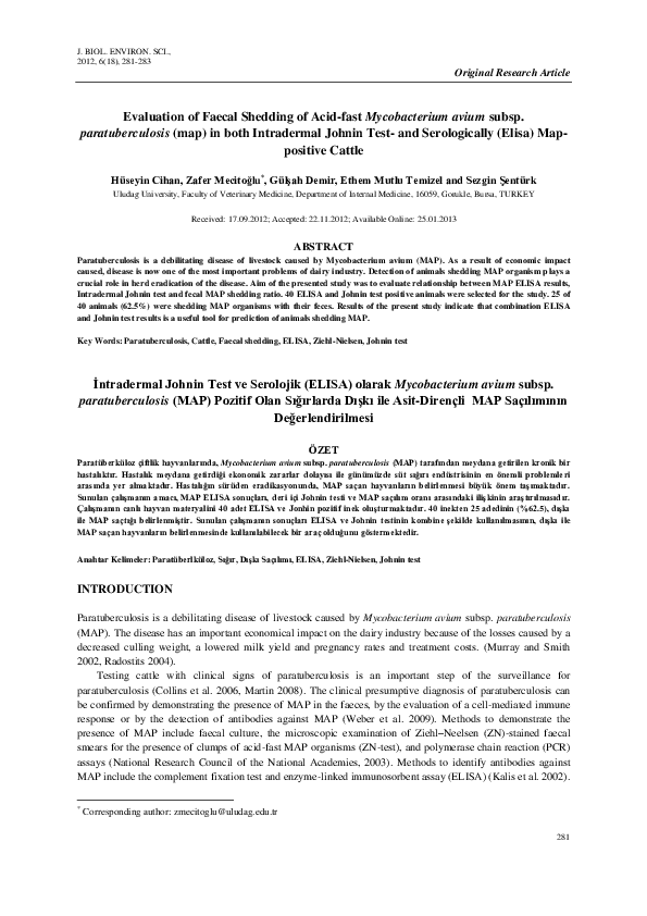 (PDF) Evaluation of Faecal Shedding of Acid-fast Mycobacterium avium subsp. paratuberculosis ...